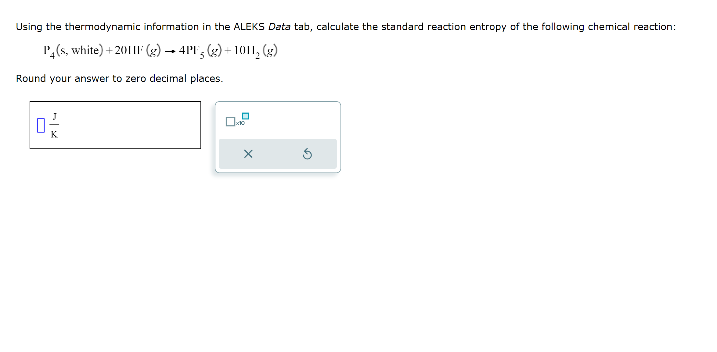 Solved Using the thermodynamic information in the ALEKS Data | Chegg.com