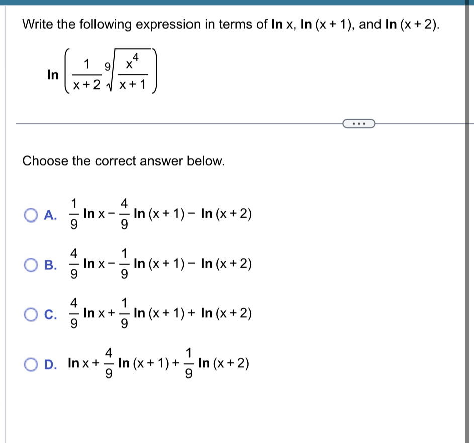 Solved Write the following expression in terms of | Chegg.com