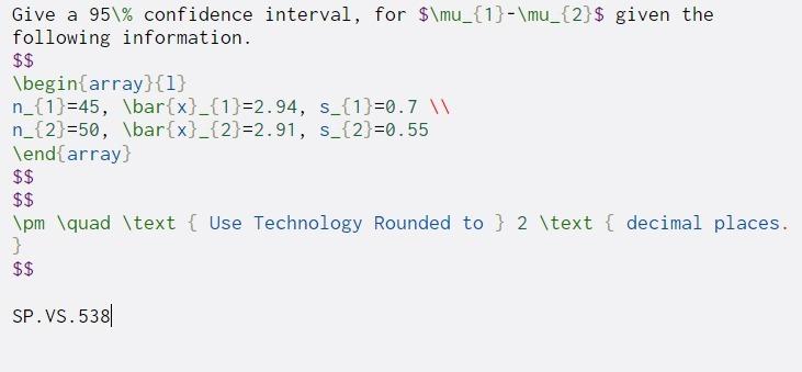 Solved Give a 95\% confidence interval, for | Chegg.com
