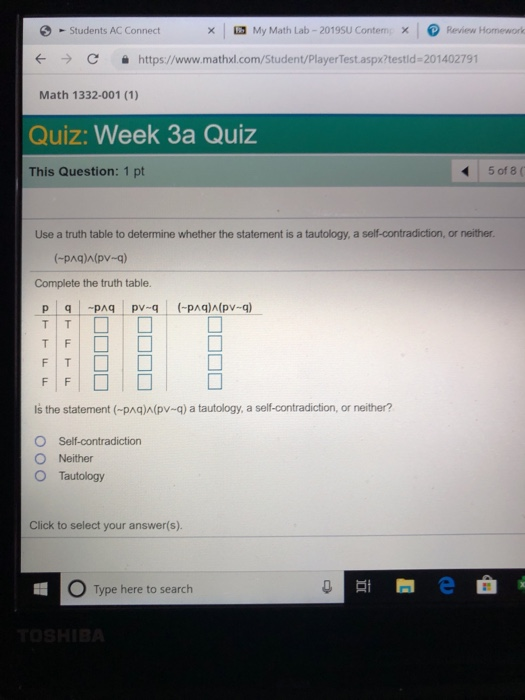Solved My Math Lab- 2019SU Contem Review Homework Students | Chegg.com