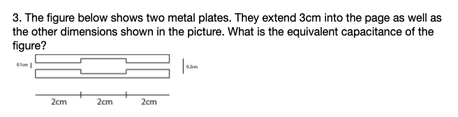 Solved 3. The figure below shows two metal plates. They | Chegg.com