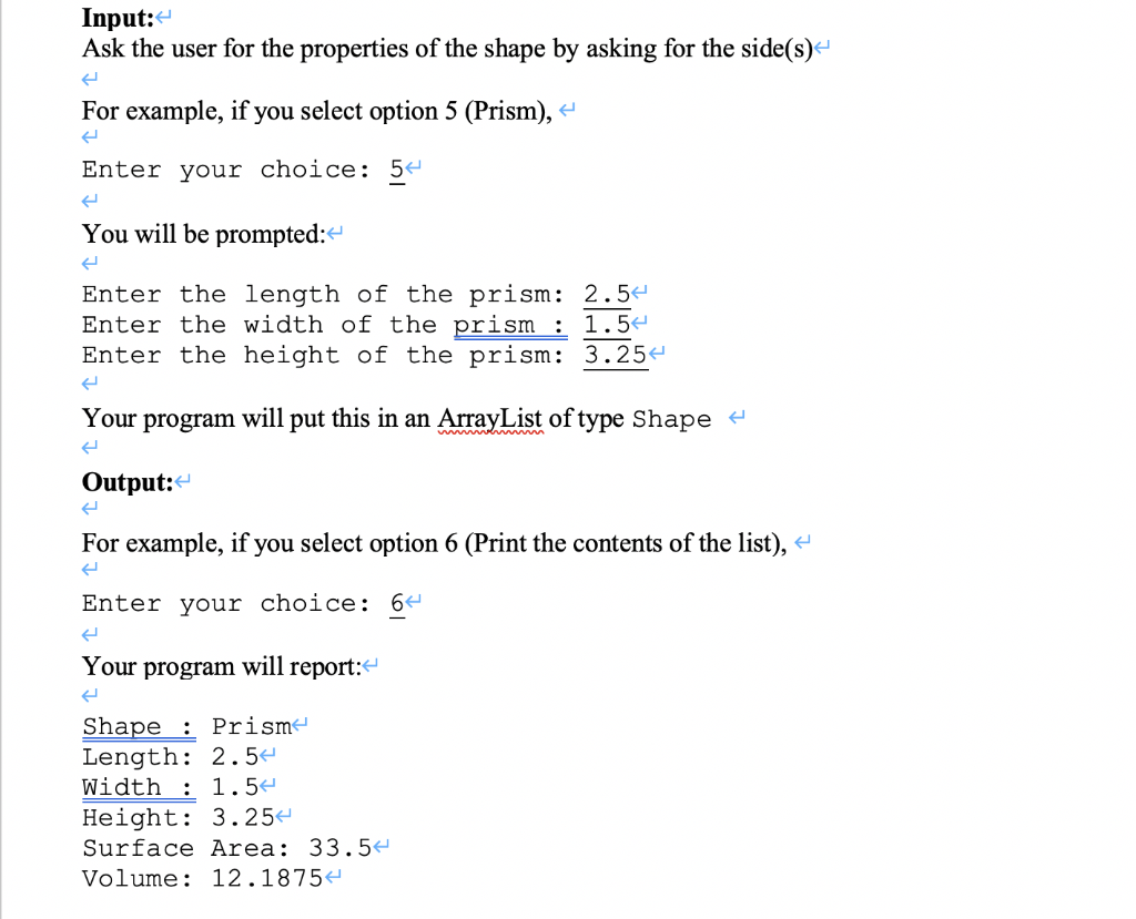 Solved 1. Shape Object Inheritance- Create a series of | Chegg.com