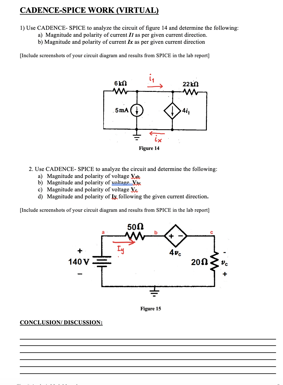 Solved CADENCE-SPICE WORK (VIRTUAL) 1) Use CADENCE-SPICE to | Chegg.com