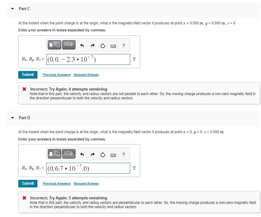Solved A - 4.30μC charge is moving at a constant speed of | Chegg.com