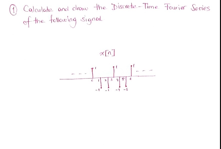 Solved (1) ﻿Calculate and draw the Discrete-Time Tourier | Chegg.com