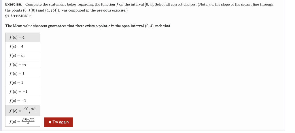 Solved Exercise Let F Be A Function Defined On 04 The 