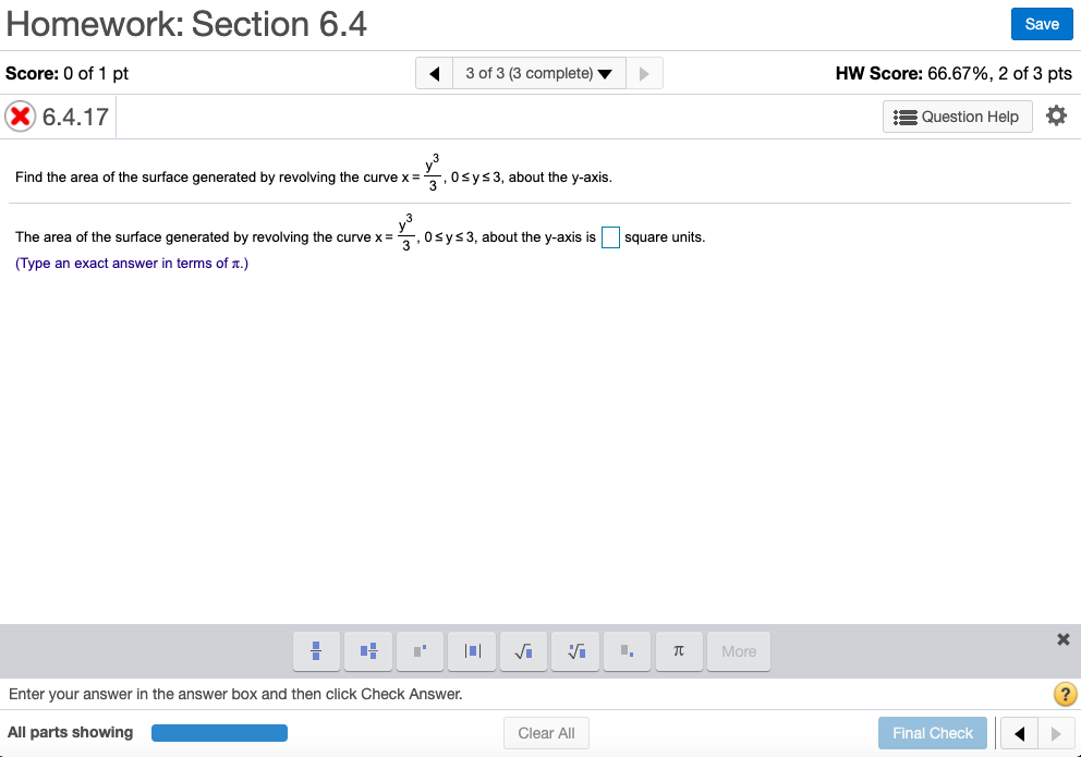 Solved Homework Section 6 4 Save Score 0 Of 1 Pt 1 3 Of 3