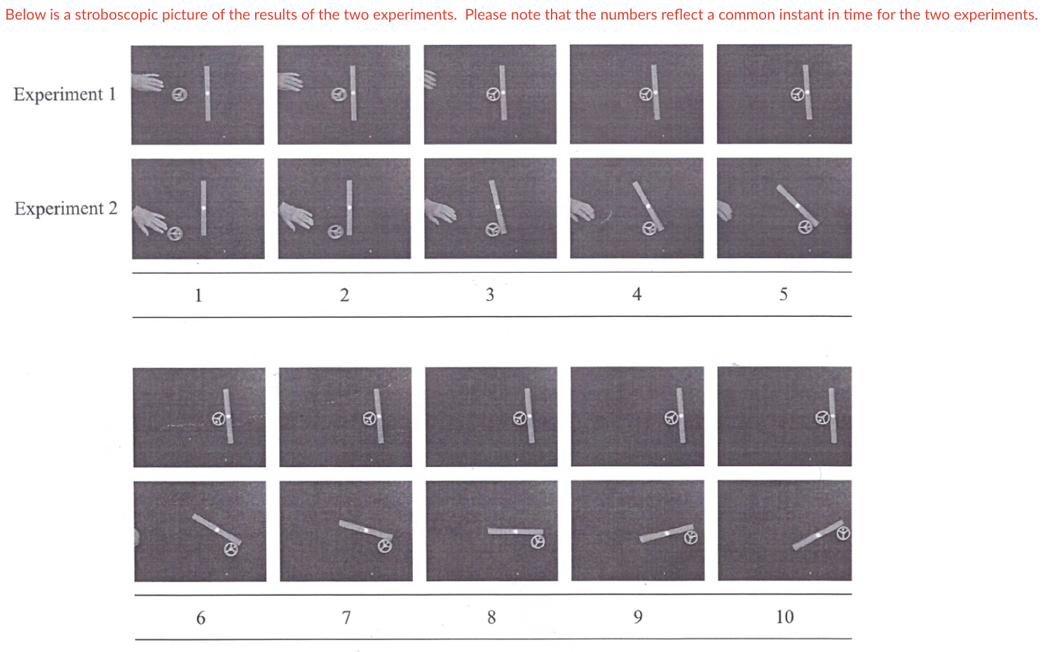 Solved Two experiments are performed with a puck and a rod | Chegg.com
