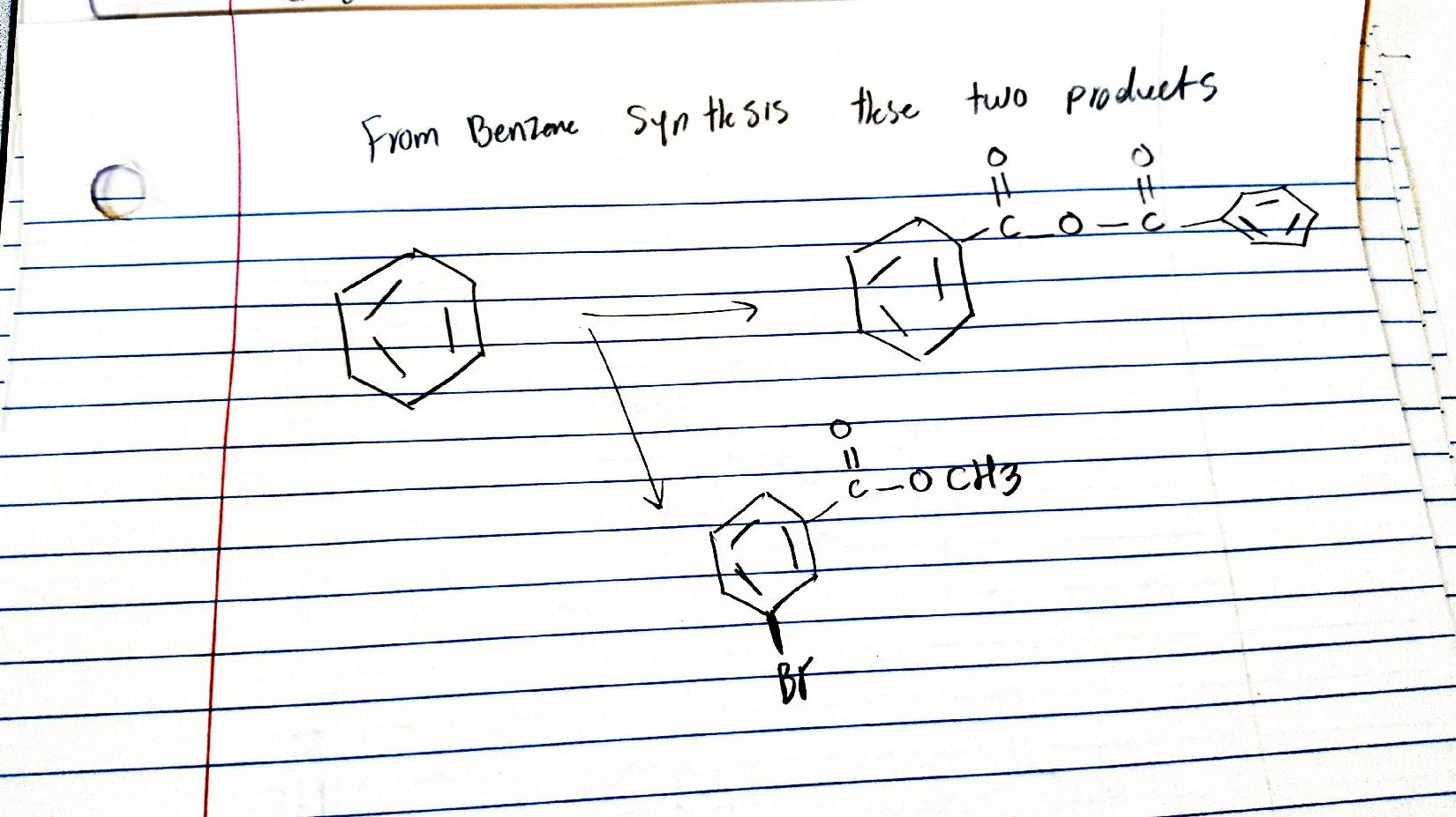 Solved From the Benzene how to synthesis the following two | Chegg.com