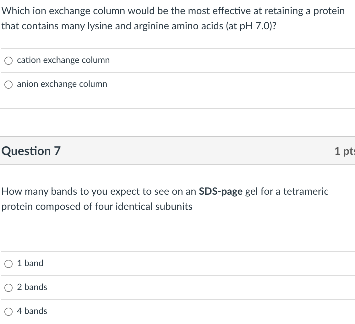 Which ion exchange column would be the most effective | Chegg.com