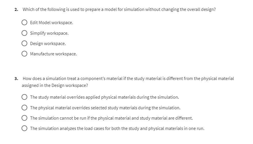 Solved 2. Which of the following is used to prepare a model | Chegg.com