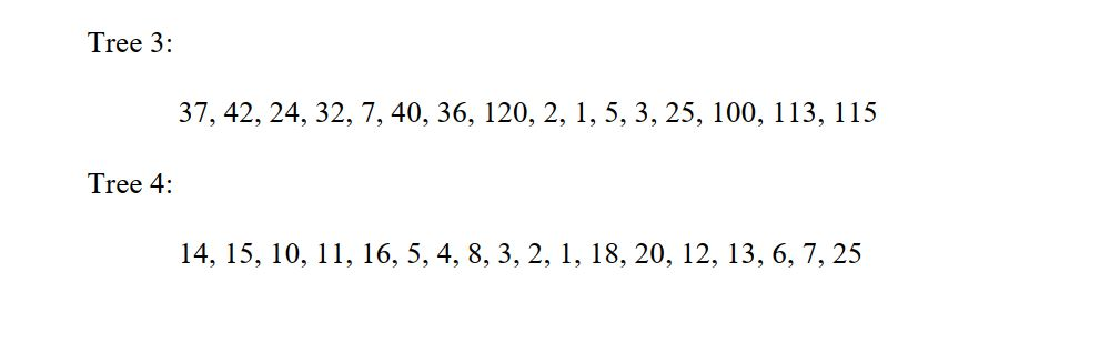 Solved Q1. Build AVL tree using following data. You are | Chegg.com