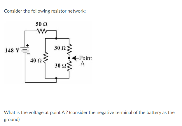 Solved Consider the following resistor network: What is the | Chegg.com