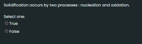 Solved Solidification occurs by two processes : nucleation | Chegg.com