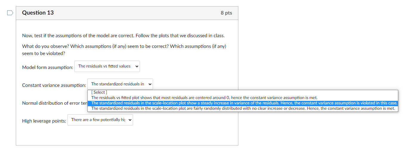 Multiple linear regression results: Dependent | Chegg.com