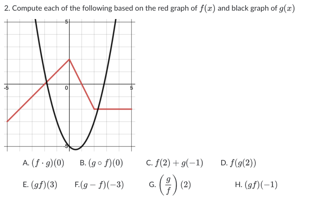 Solved 2. Compute each of the following based on the red | Chegg.com