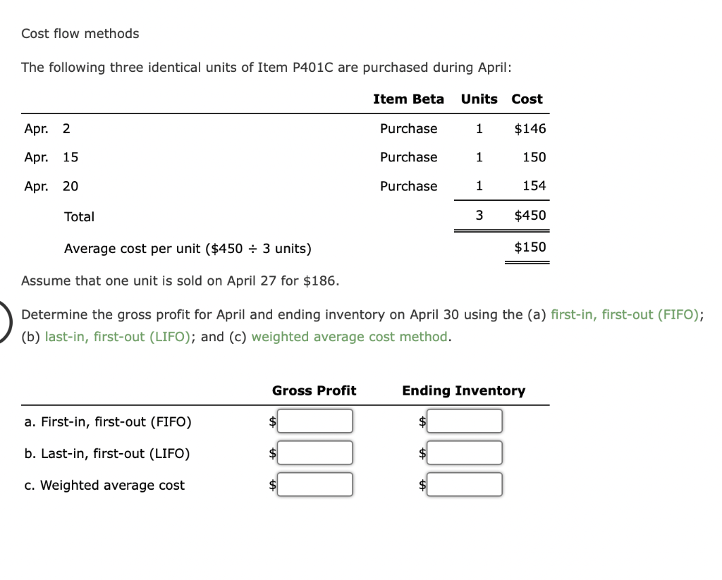 Solved Cost flow methods The following three identical units | Chegg.com
