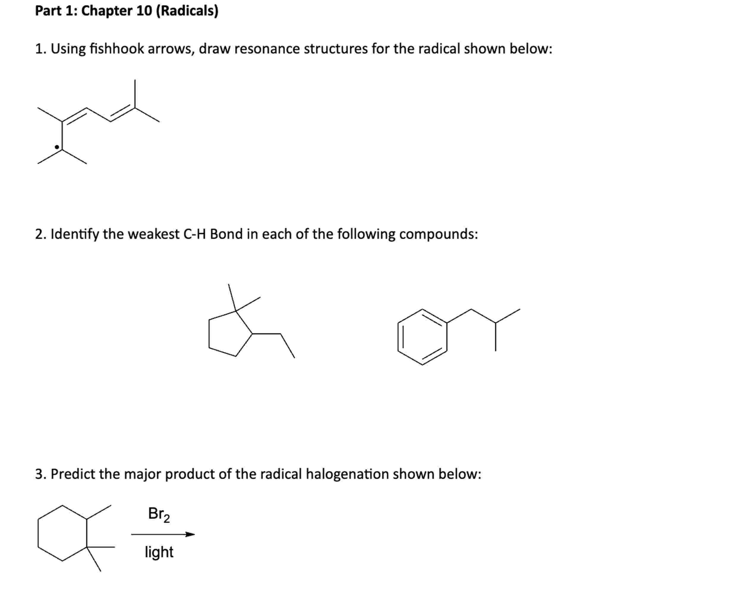 Solved Part 1: Chapter 10 (Radicals)1. ﻿Using fishhook | Chegg.com