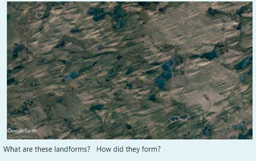 Solved Google Earth What are these landforms? How did they | Chegg.com
