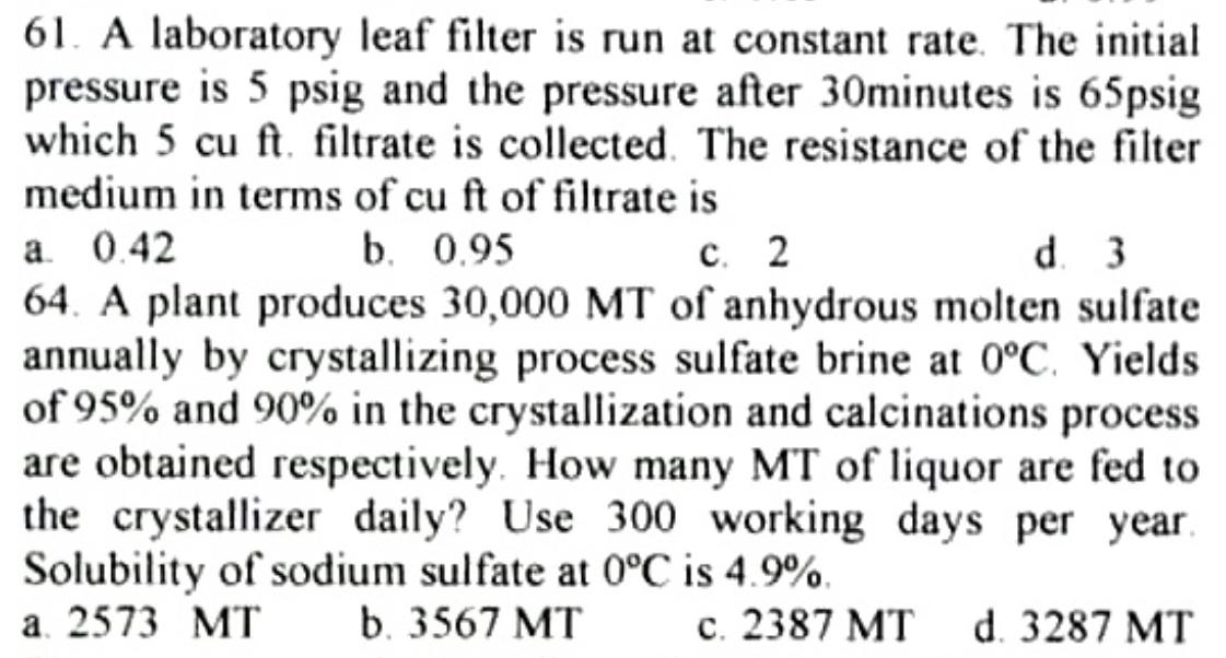 Solved Show full and complete solution and answer. | Chegg.com