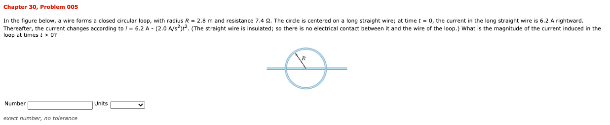 Solved Chapter 30, Problem 005 In the figure below, a wire | Chegg.com
