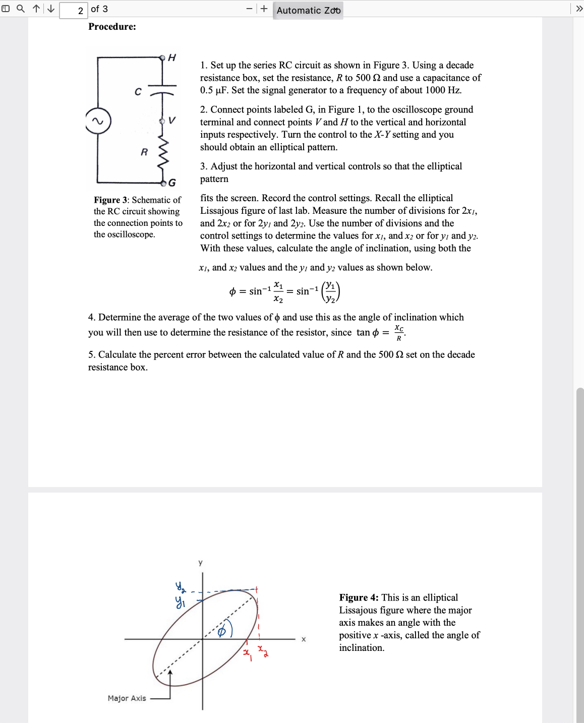 Solved 1. Set up the series RC circuit as shown in Figure 3. | Chegg.com
