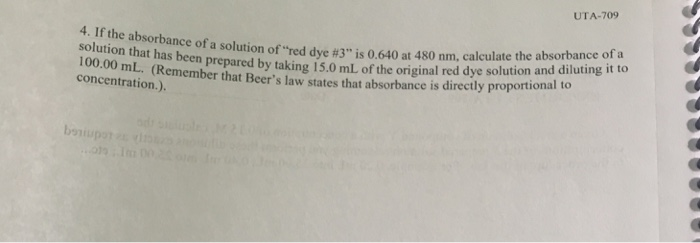 Solved Name Section Date PRELAB PROBLEMS EXPERIMENT UTA-709 | Chegg.com