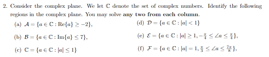 Solved 2. Consider the complex plane. We let C denote the | Chegg.com