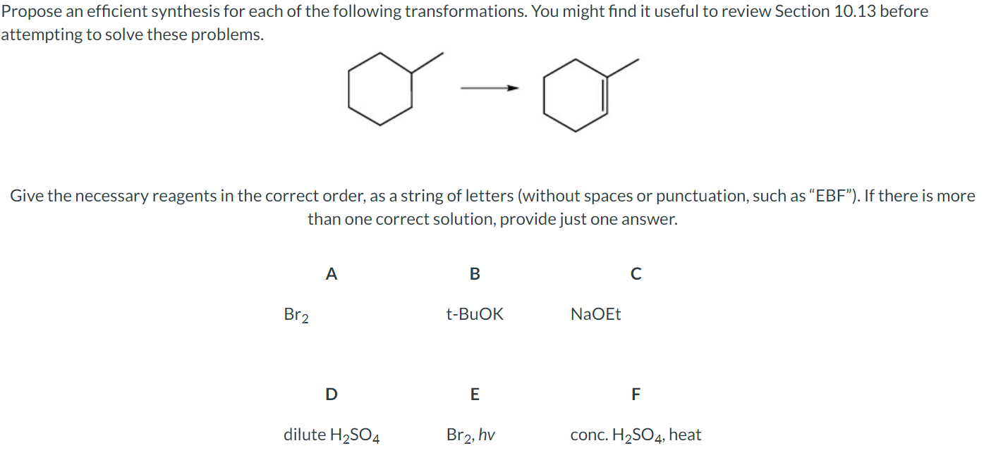 Solved Propose an efficient synthesis for each of the | Chegg.com