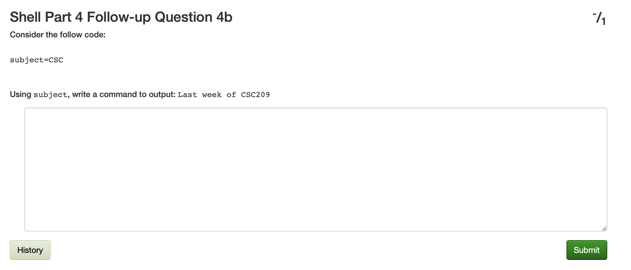 Solved Shell Part 4 Follow-up Question 4b 71 Consider the | Chegg.com