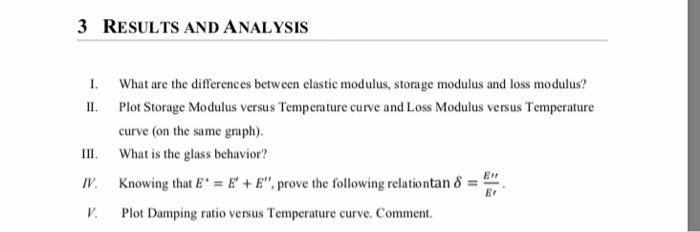 Solved 3 RESULTS AND ANALYSIS What are the differences | Chegg.com
