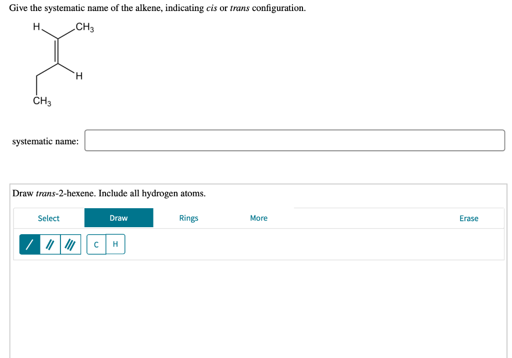 Solved Give the systematic name of the alkene, indicating | Chegg.com Solved Give the systematic name of the alkene, indicating | Chegg.com