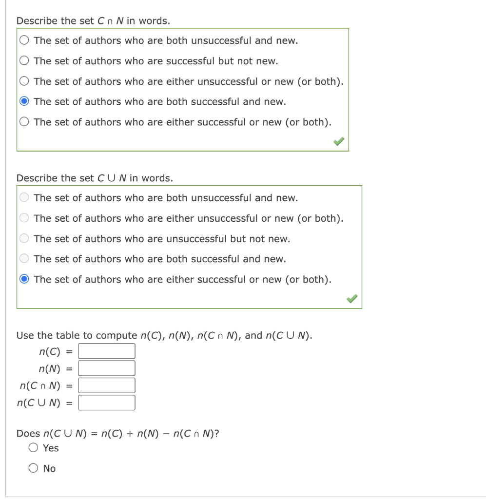 The following table shows the results of a survey of | Chegg.com