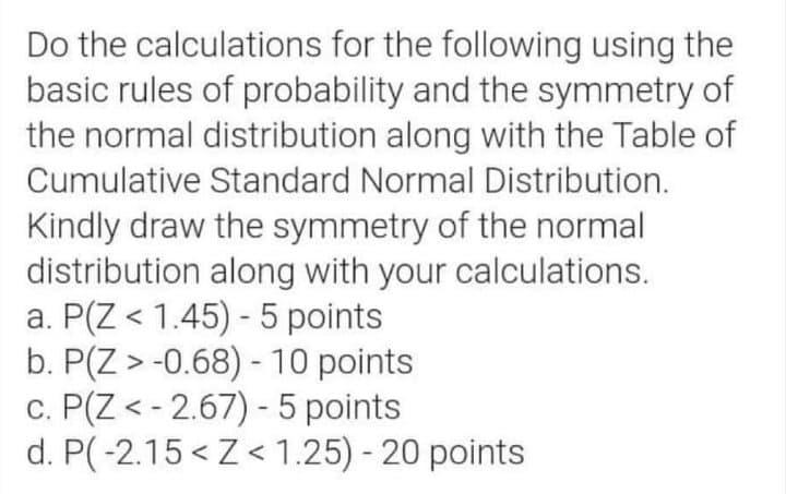 Solved Do the calculations for the following using the basic | Chegg.com