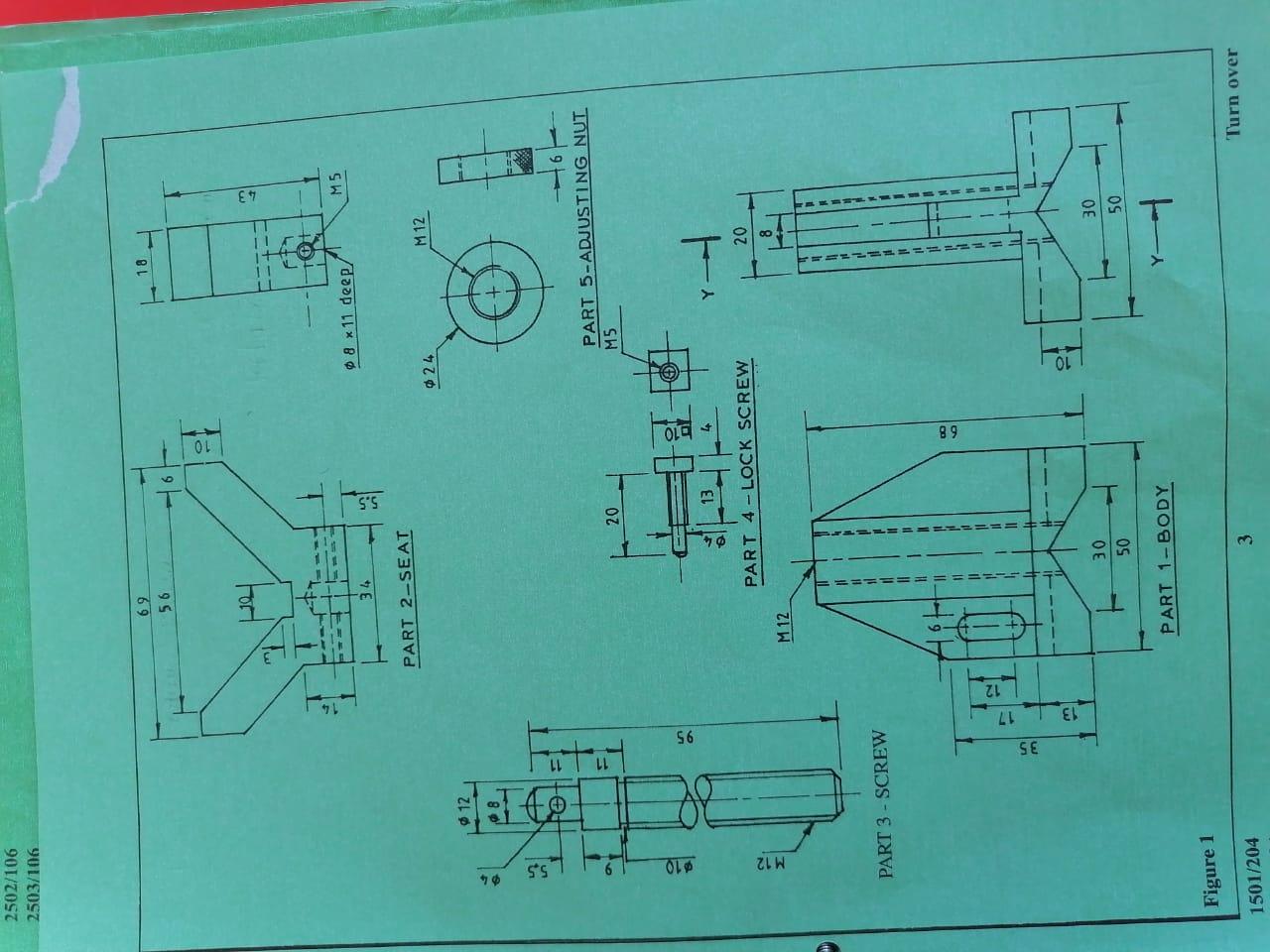 Solved SECTION A: COMPULSORY (40 marks) Figure 1 shows parts | Chegg.com