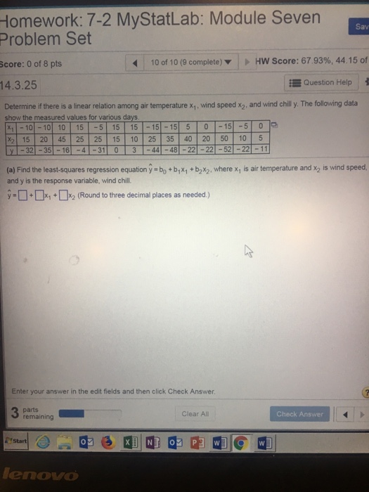 Solved Homework: 7-2 MyStatLab: Module Seven Sav Problem Set | Chegg.com