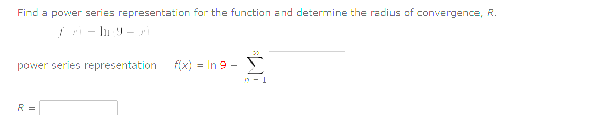 Solved Find a power series representation for the function | Chegg.com