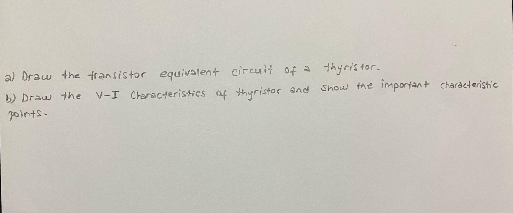 Solved a) Draw the transistor equivalent circuit of 2 | Chegg.com