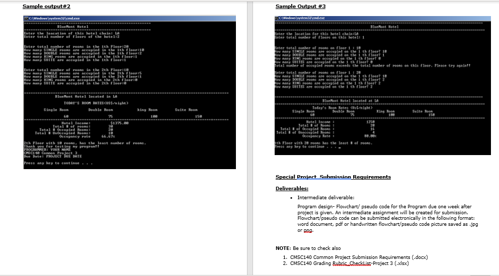 Solved Project Specifications CMSC 140 Programming Project 3 | Chegg.com