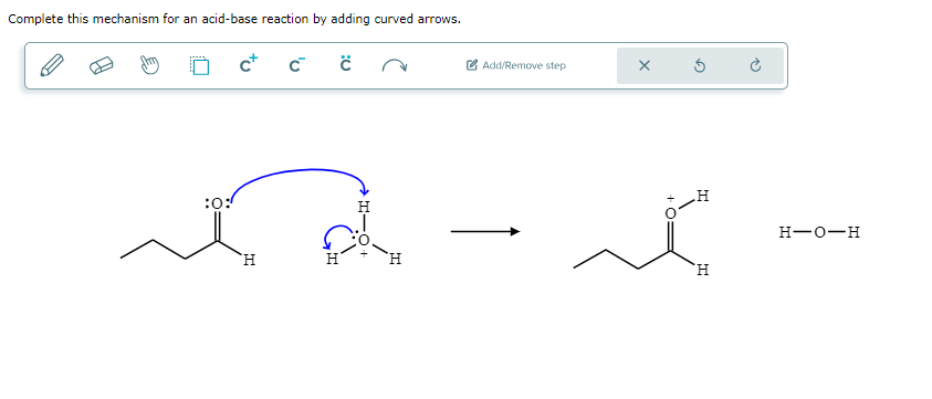 Solved Complete this mechanism for an acid-base reaction by | Chegg.com