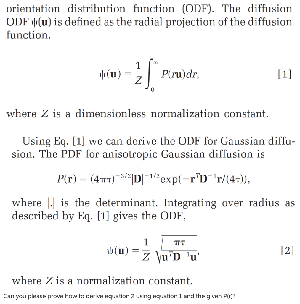 Solved orientation distribution function (ODF). The | Chegg.com