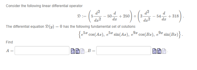 Solved Consider the following linear differential operator | Chegg.com