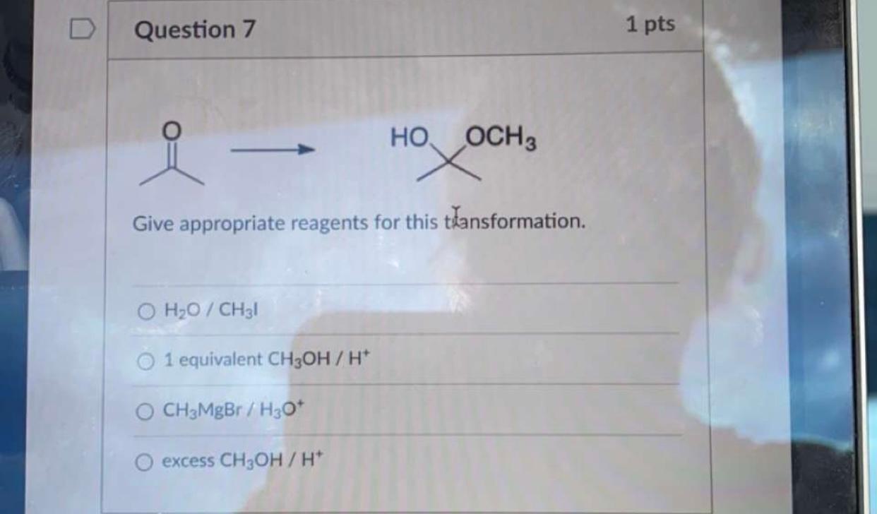 Solved Question 4 1 pts H A B с D Which of the above | Chegg.com