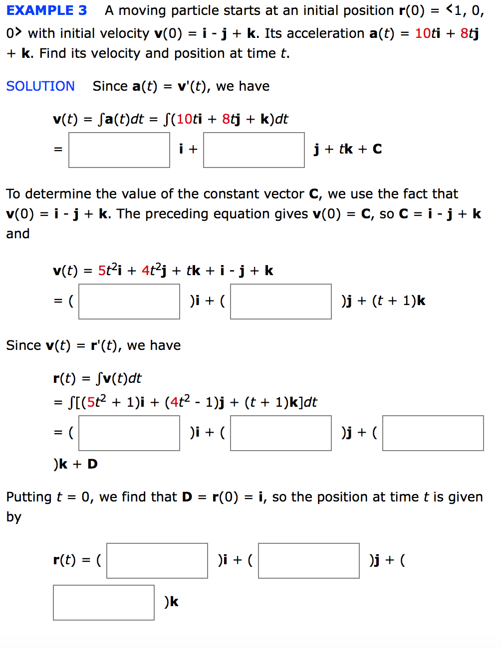 Solved Example 3 A Moving Particle Starts At An Initial