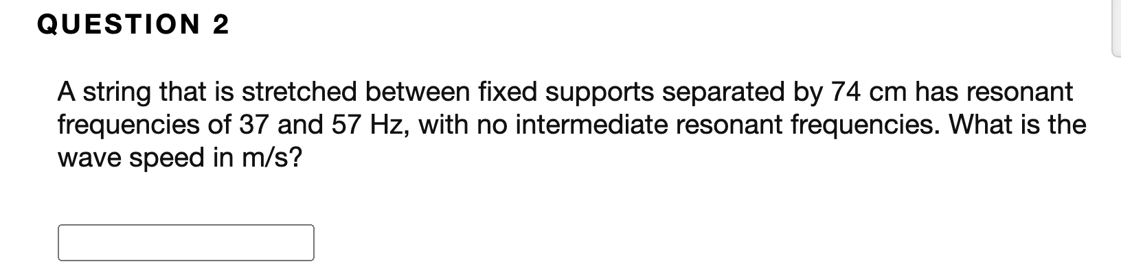 Solved A string that is stretched between fixed supports | Chegg.com