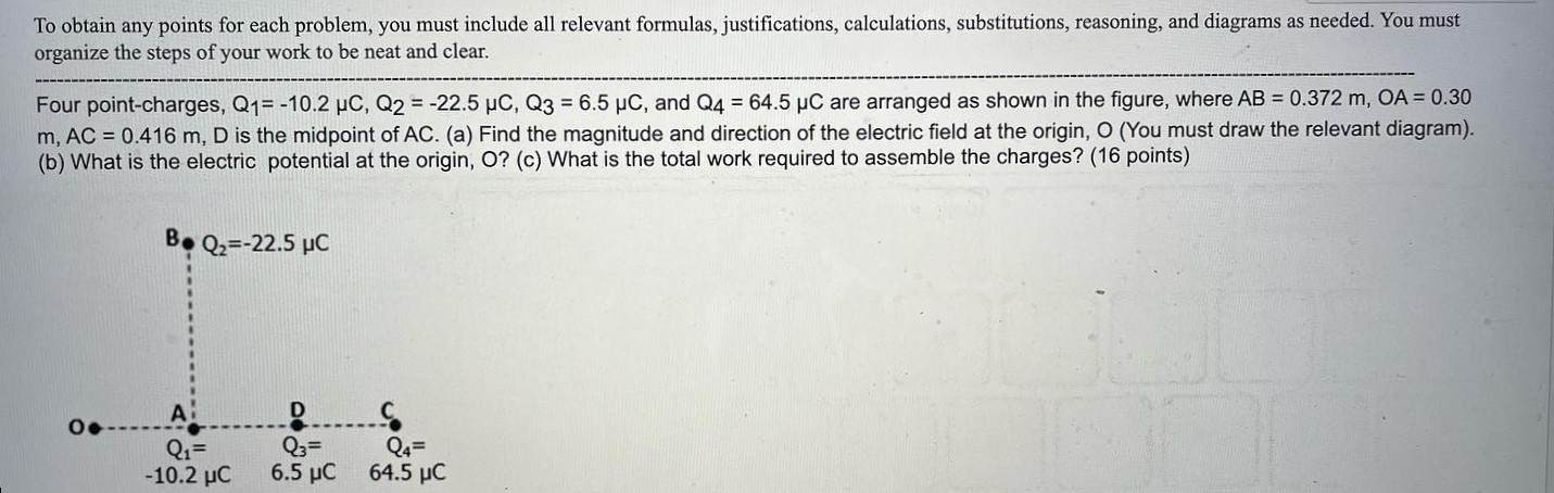 Solved To obtain any points for each problem, you must | Chegg.com
