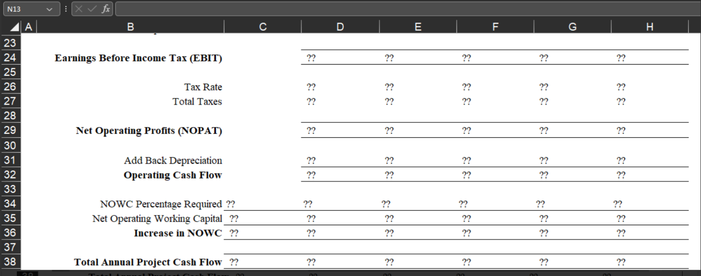 Solve all problems in the Excel file provided. | Chegg.com