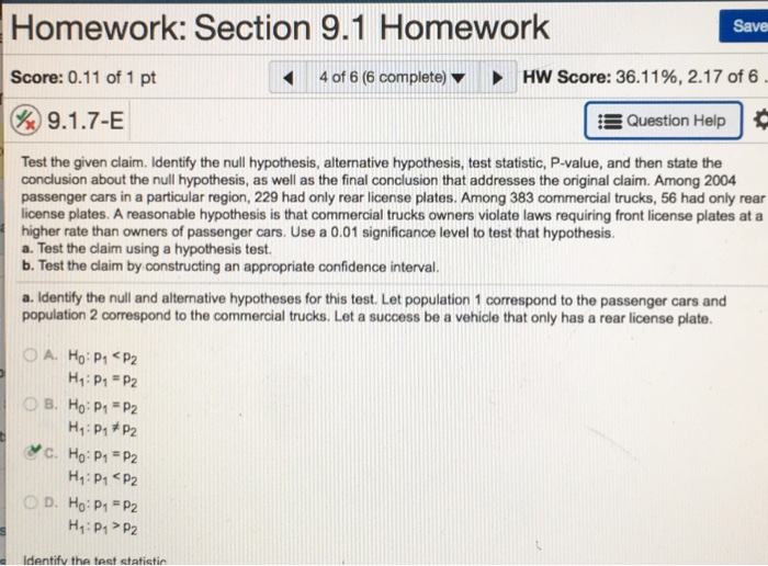 Solved Homework Section 9 1 Homework Save Score 0 11 Of 1