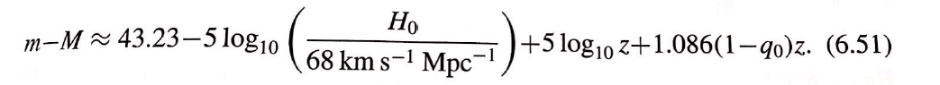 2. Distance modulus versus redshift (3 pts) (a) | Chegg.com