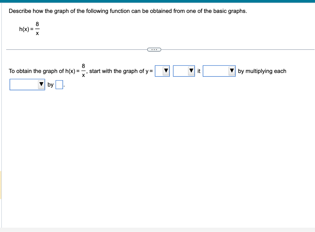 Solved Describe how the graph of the following function can | Chegg.com